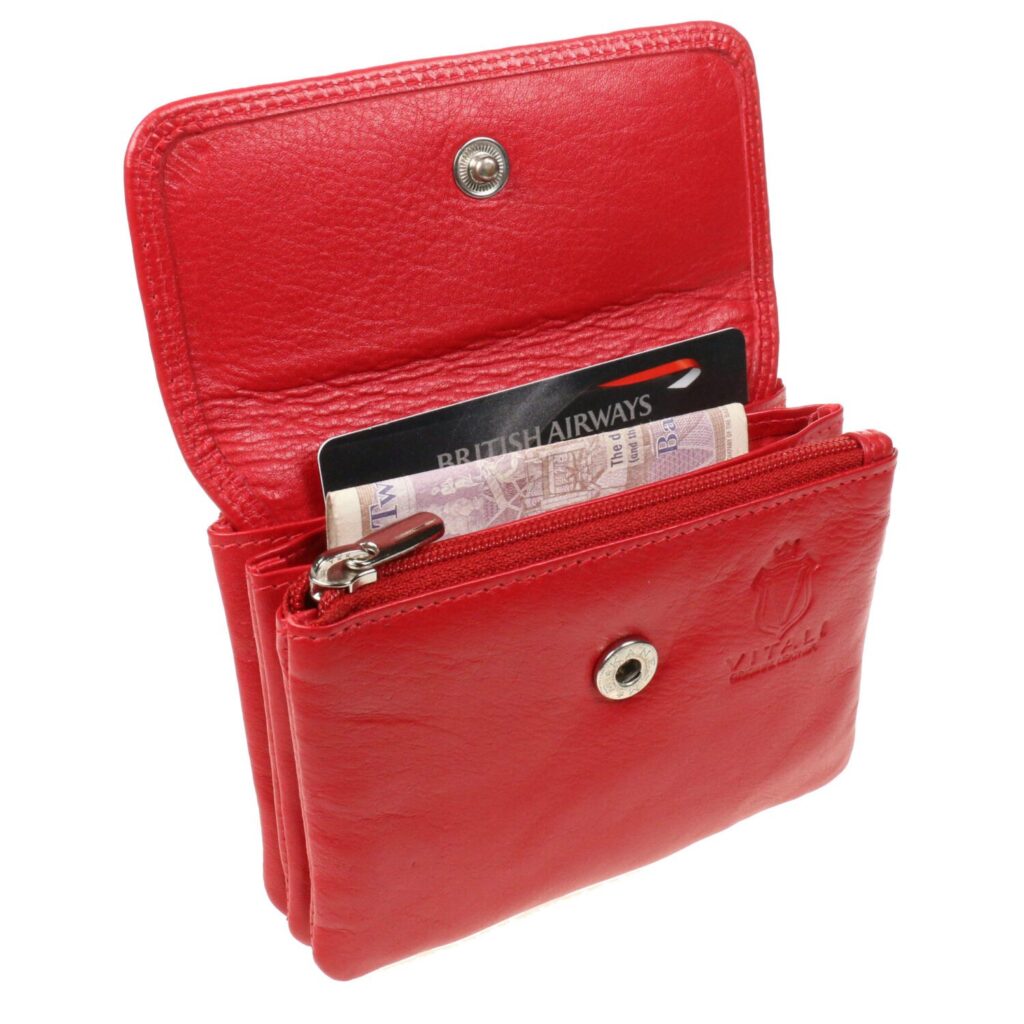 Red Soft Leather Purse – Karisma